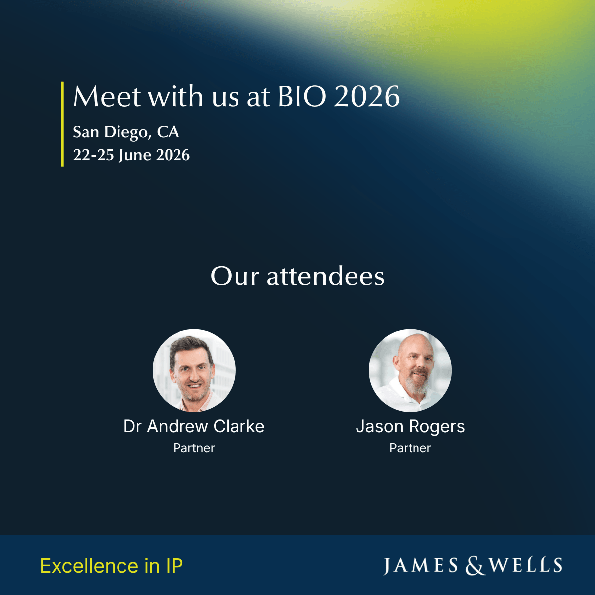 Meet James & Wells at BIO 2026